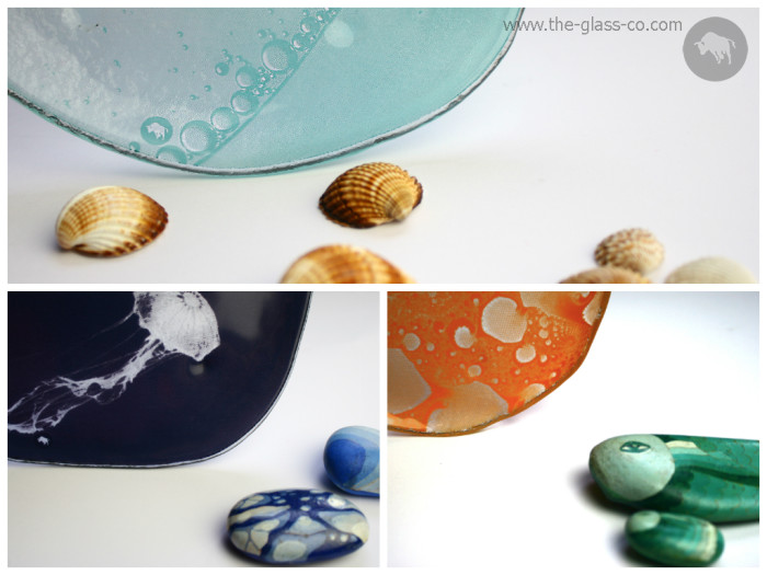 Beach dinnerware designs. Give out that exotic flare! - MyGlassStudio