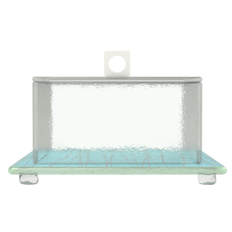 Dome Plate Cover in Porcelain Blue - Welcome Amenities